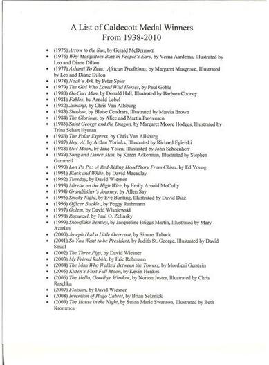 Newbery Medal Winners List